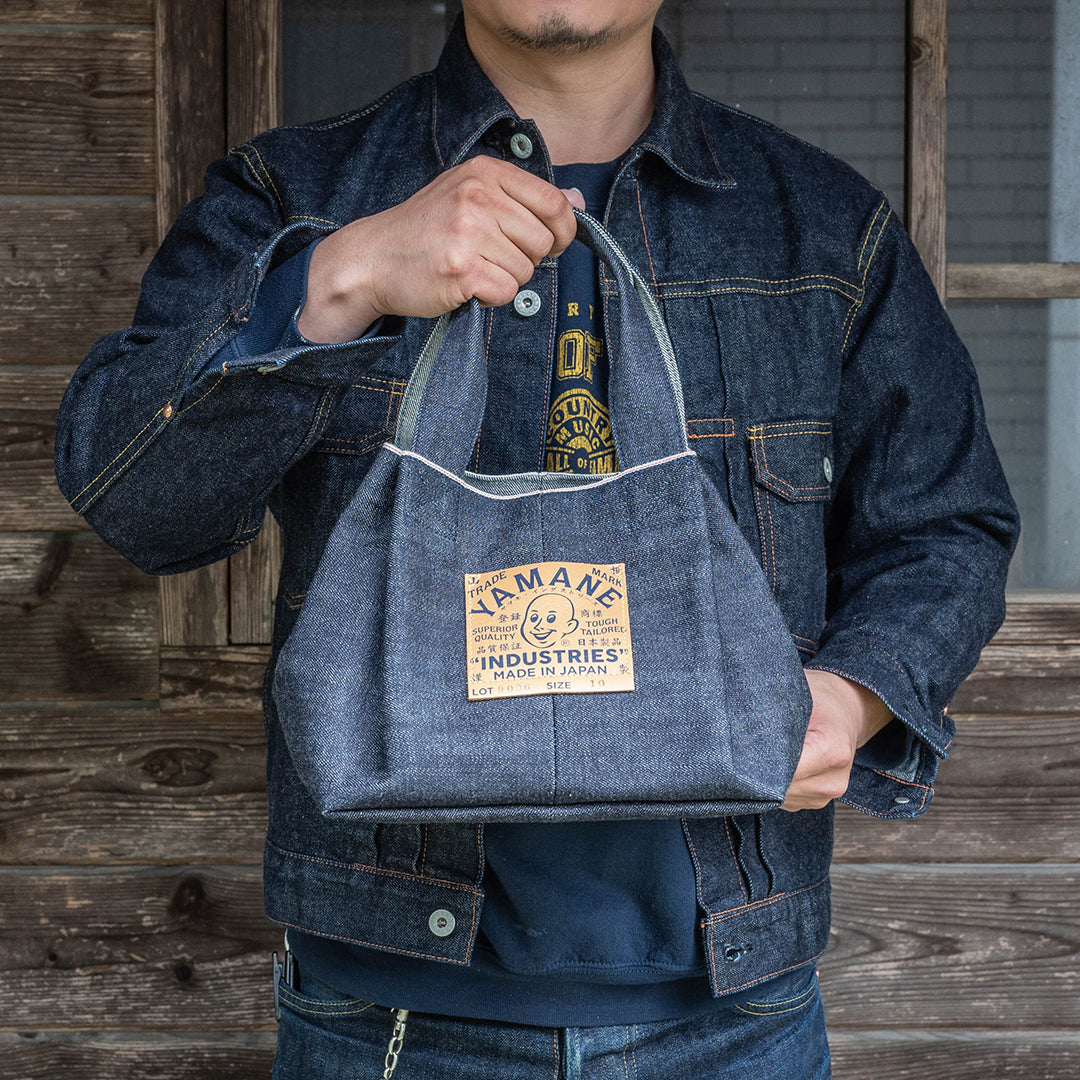 Lot.9006 Denim Two-way Snap-on Tote 10” – YAMANE INDUSTRIES ONLINE