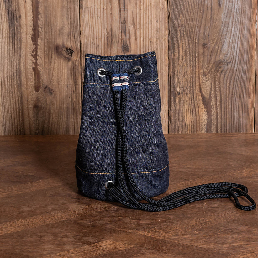 Lot.9012 Denim Drawstring Bag 11" – YAMANE INDUSTRIES ONLINE